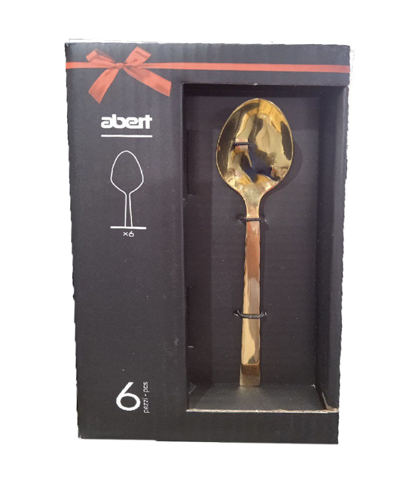 ABERT Прибор за јадење лажица 6/1 бонд златна | Најголема онлајн ...