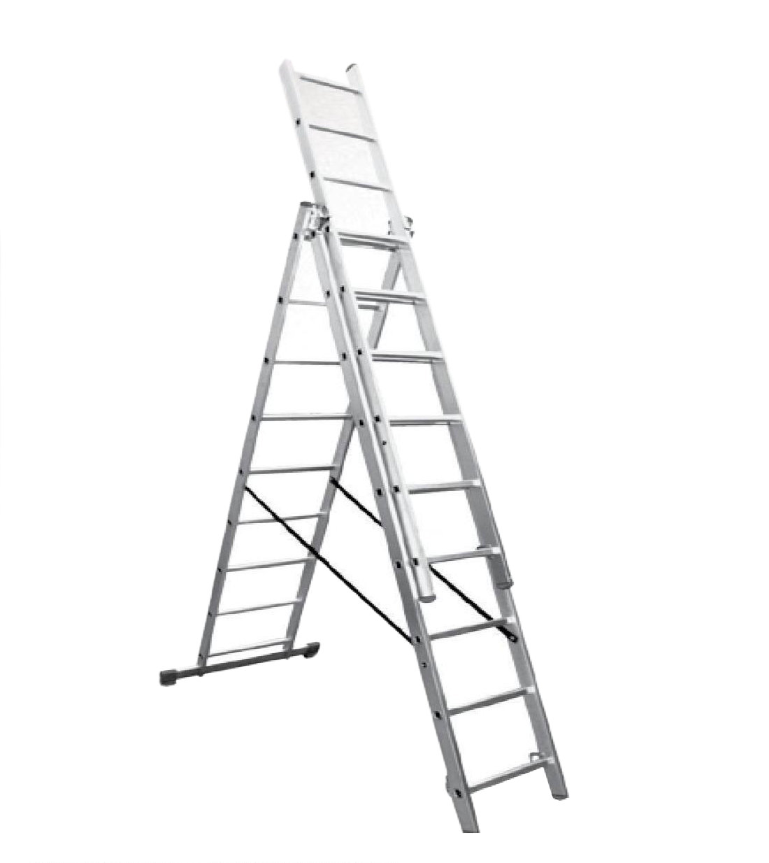 DRABEST Merdevine aluminijumske trodelne 3x11 | Online prodaja | Ananas