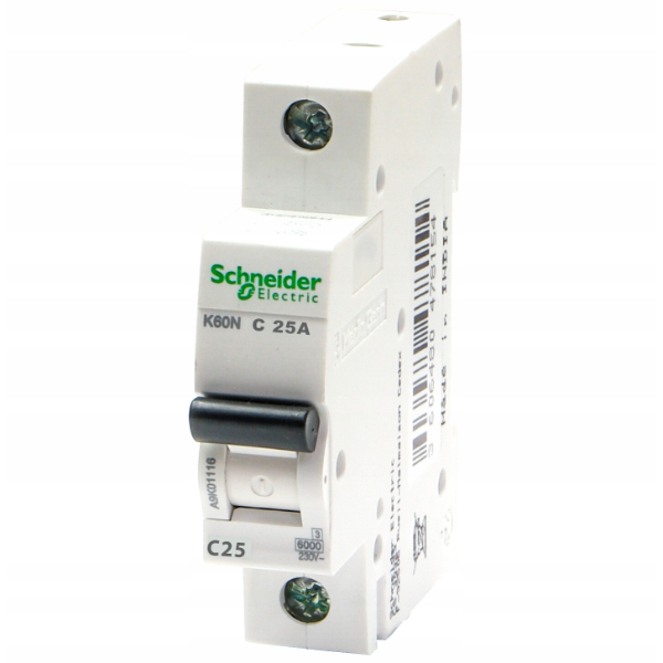 SCHNEIDER ELECTRIC Automatski prekidač Acti 9 K60N 1P/25A/C kriva 6 kA ...