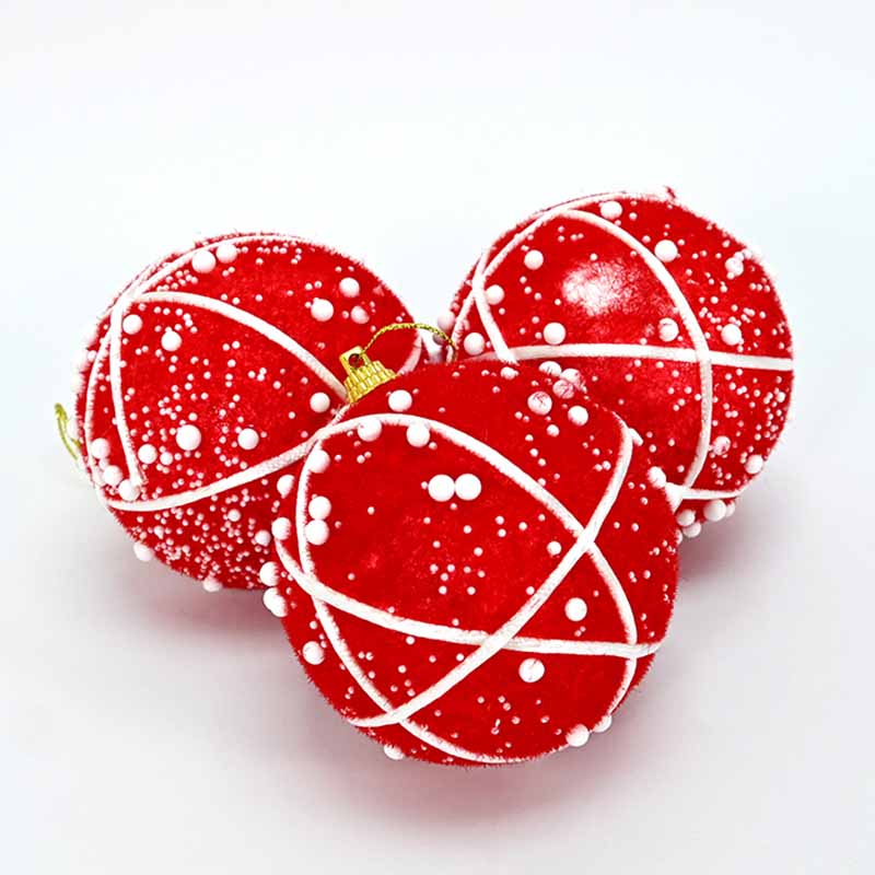 Новогодишни лампиони црвени 3/1 8цм стиропор | Најголема онлајн ...