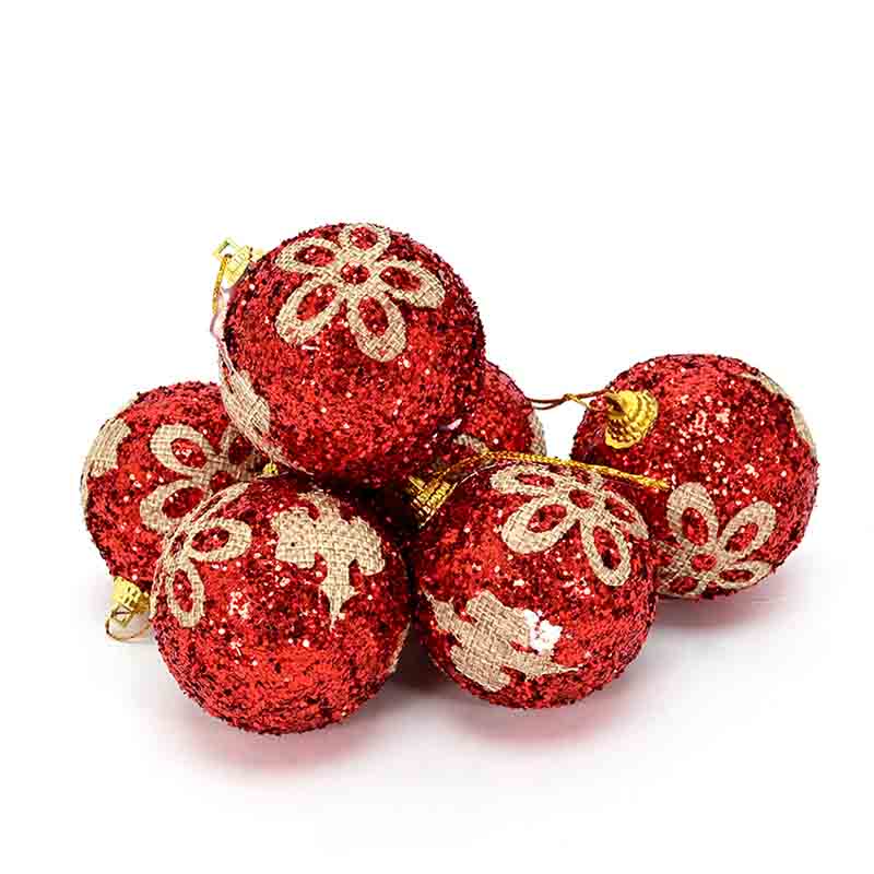 Новогодишни лампиони црвени 6/1 стиропор 6цм | Најголема онлајн ...