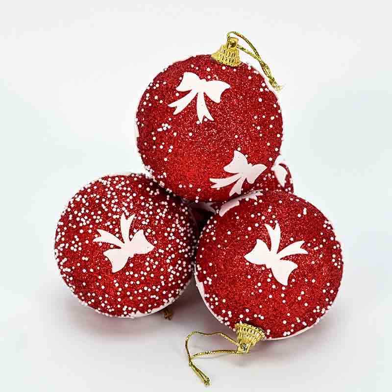 Новогодишни лампиони црвени 4/1 стиропор 7цм | Најголема онлајн ...