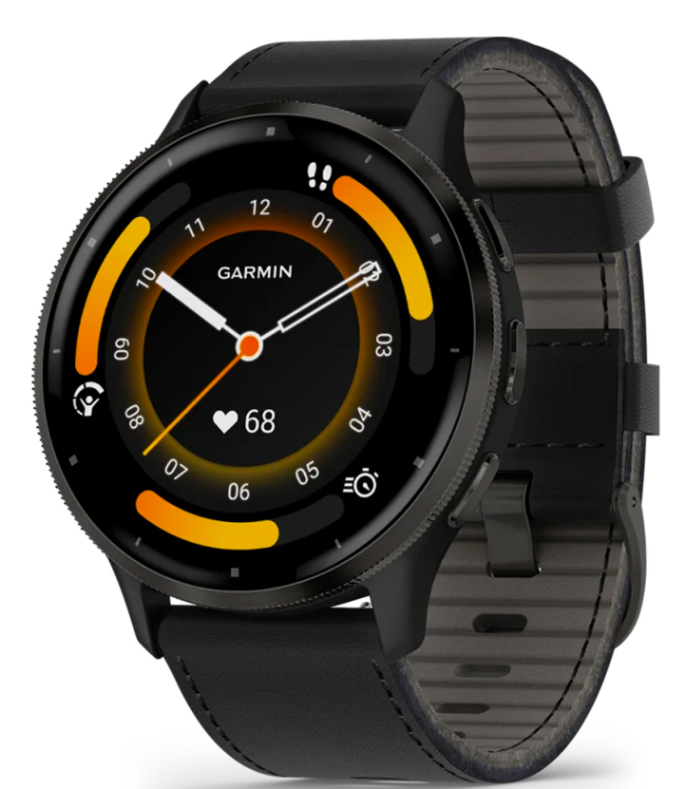 Garmin pametni sat Venu 3, koža, crna | Online prodaja | Ananas
