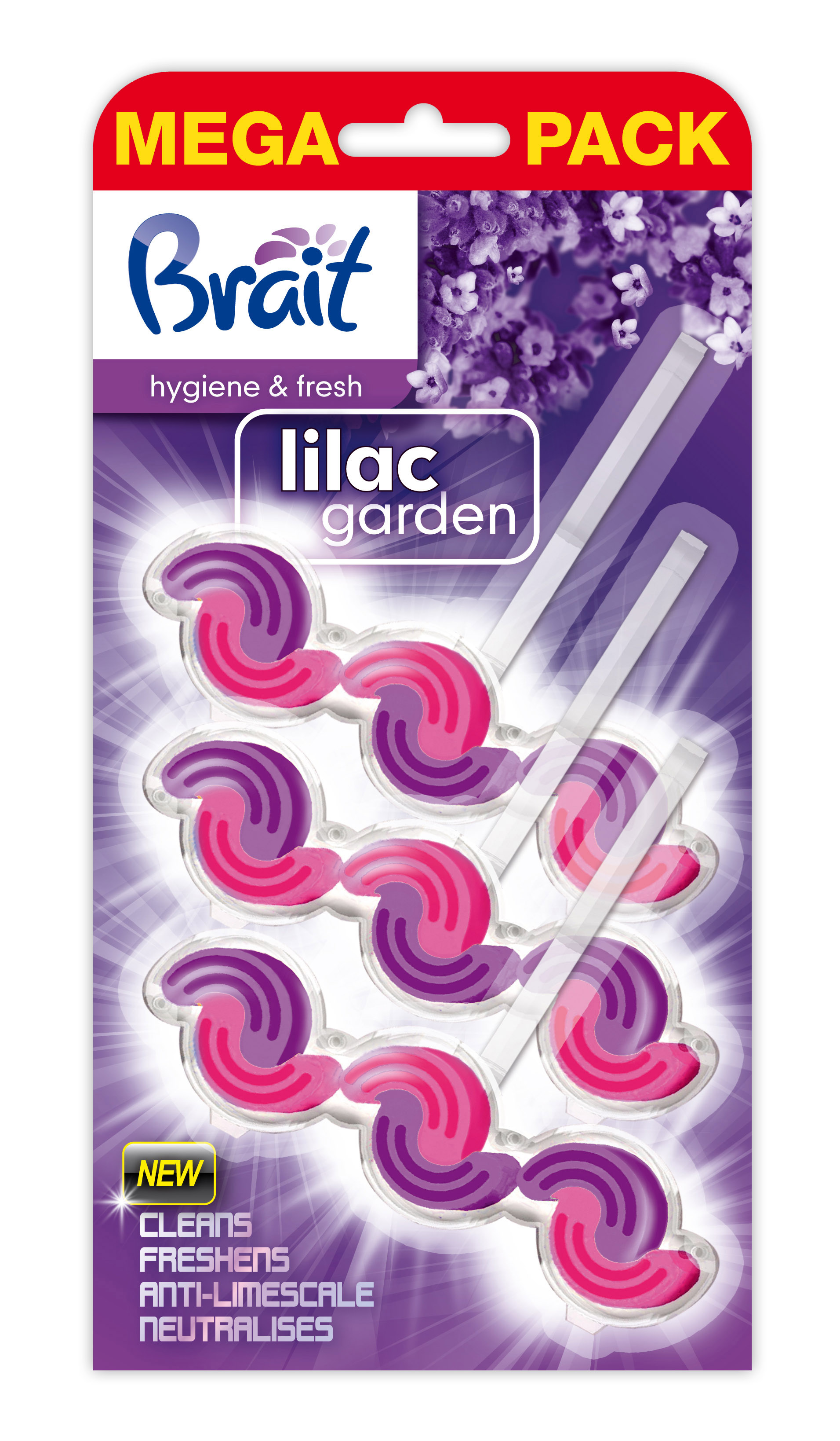 Brait kamen za čišćenje i osvježavanje WC školjke 2 faze Lilac 45g ...