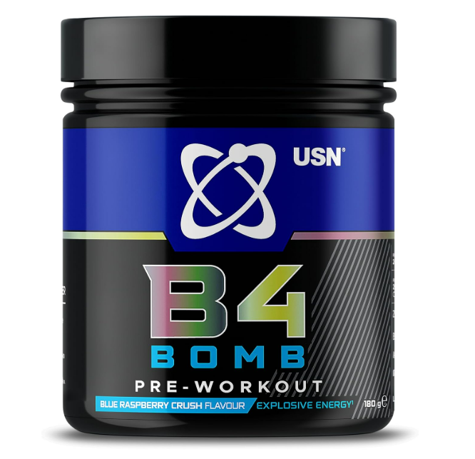 USN B4-BOMB pre-workout - сина малина, 180g | Најголема онлајн ...