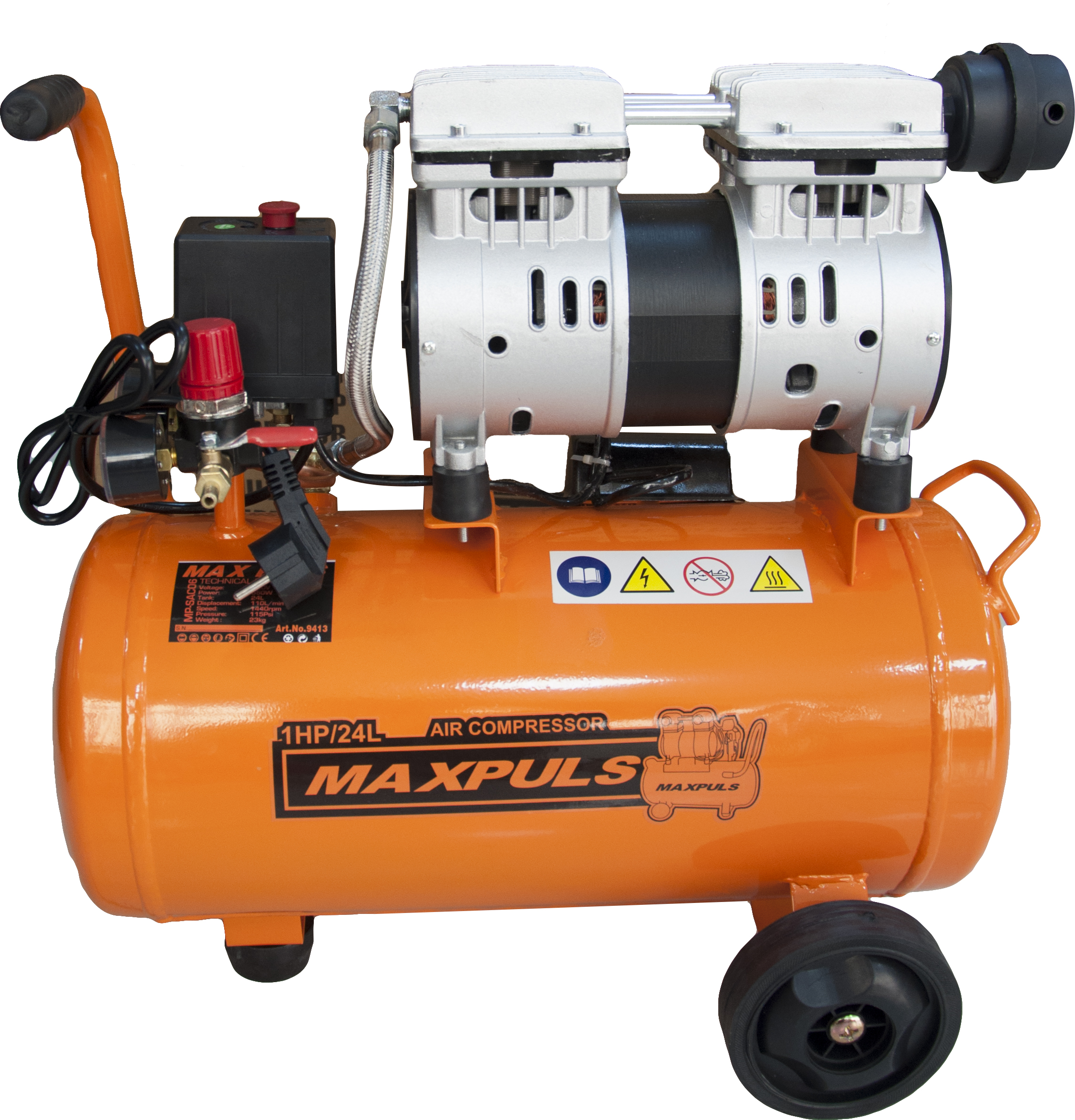 MAX PULS Компресор без масло – 0.55kW, 24L, 8 Bar | Најголема онлајн ...