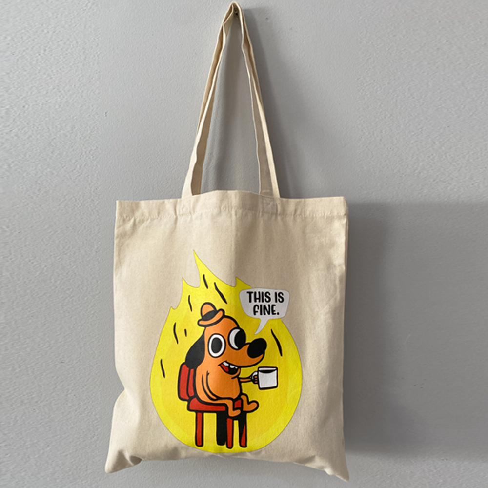 Eco ceger (torba) za kupovinu This is fine | Online prodaja | Ananas