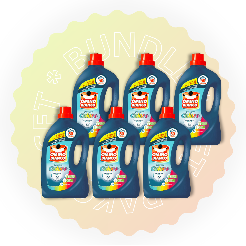 OMINO BIANCO Течен детергент Color+ 6x2L | Најголема онлајн продавница ...