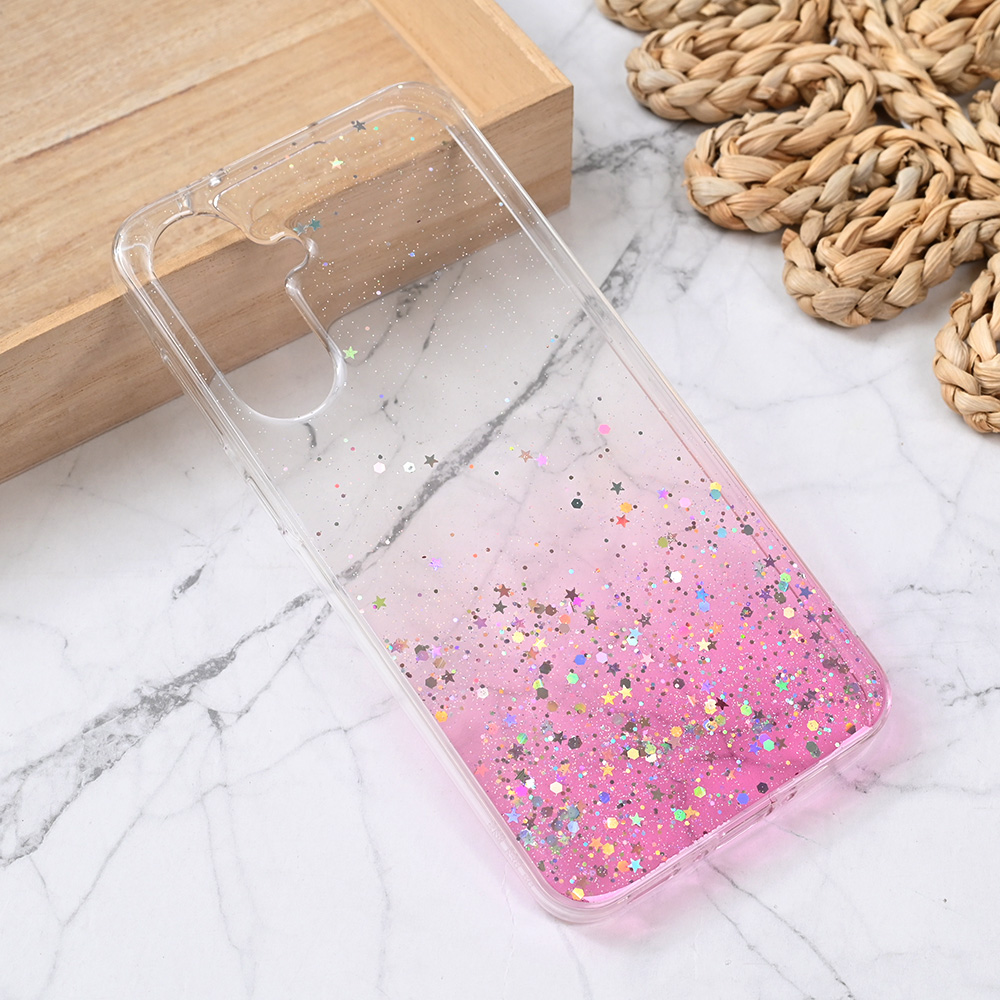 Maskica za Samsung Galaxy A56 5G roze Silikonska Glitter | Online ...