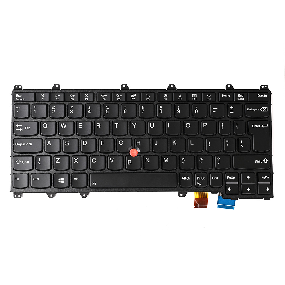 Tastatura za laptop Lenovo ThinkPad X380 Yoga crni frejm veliki enter ...