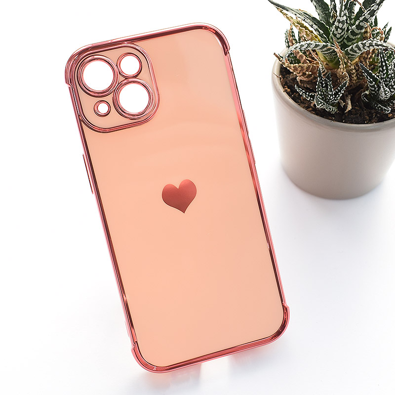 Maska za iPhone 13 Heart Frame roze | Online prodaja | Ananas