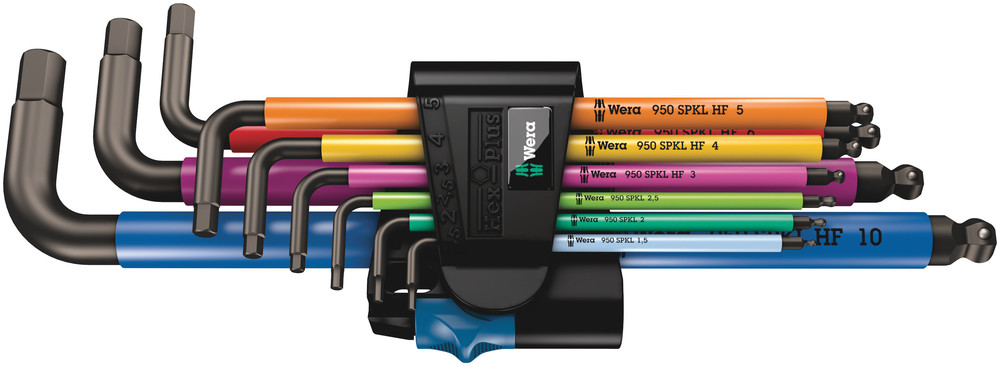 WERA Set imbus ključeva 950/9 Hex-Plus Multicolour sa funkcijom držanja ...