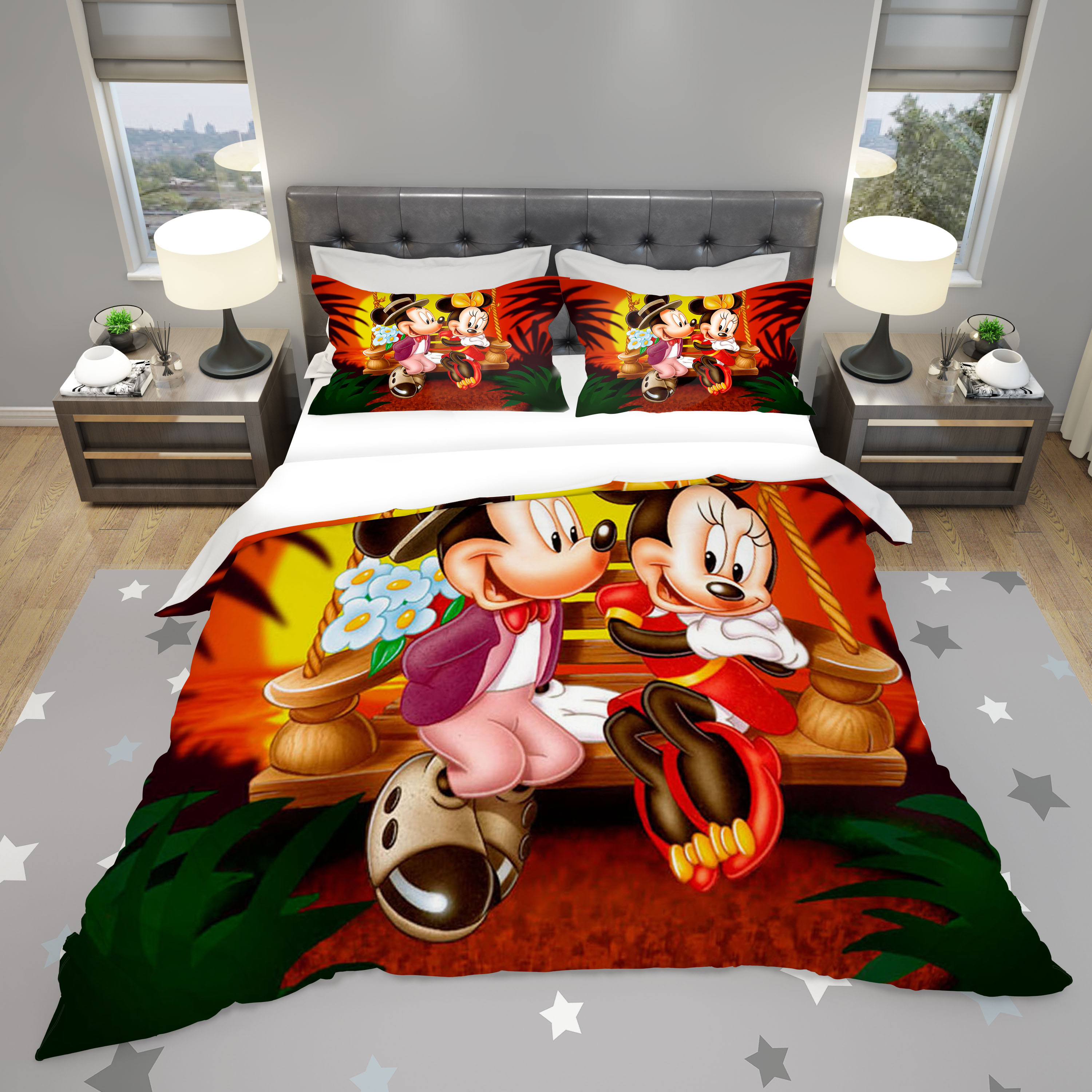 MEY HOME Mickey&Minnie 3D Posteljina za bračni krevet, 200x220 | Online ...