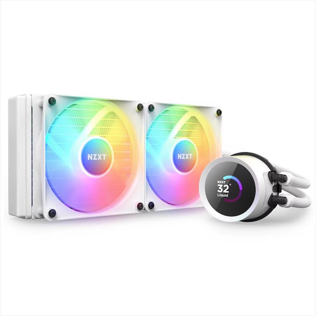 NZXT Кулери cpu aio kraken 240 rgb, 2x120mm f120 rgb core fans, rgb ...