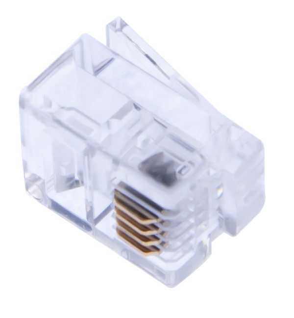 OEM Konektor RJ11 sa pozlaćenim pinovima- 100\\1 providni | Online ...
