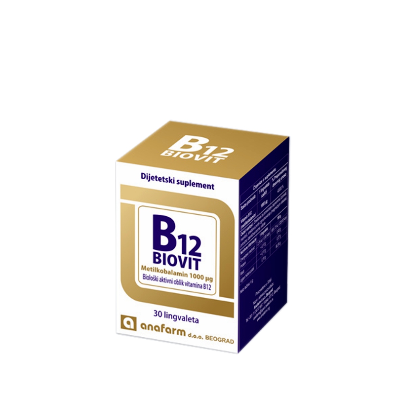 ANAFARM Vitamin B12 1000 mcg 30/1 108293 | Online prodaja | Ananas