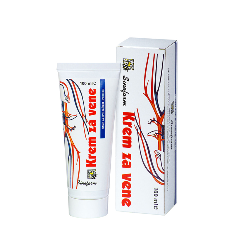 SINEFARM Krem za vene sa biljnim ekstraktima, pantenolom, alantoinom i ...