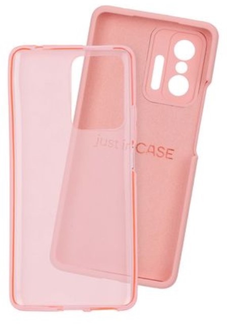 JUST IN CASE Set dve maske za telefon Mi 11T/11T pro 128GB Extra case MIX PLUS roze i svetloroze ...