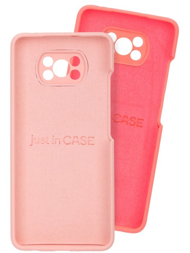 JUST IN CASE Set dve maske za telefon Poco X3 Pro roze | Online prodaja | Ananas