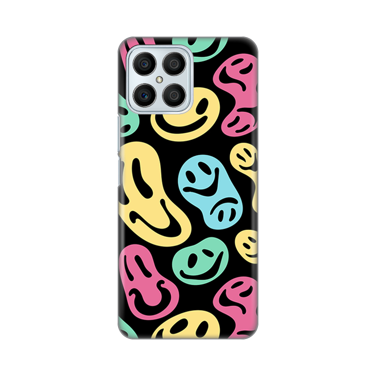 Silikonska maska za Honor X8 Black Color Smiles Print crna | Online ...