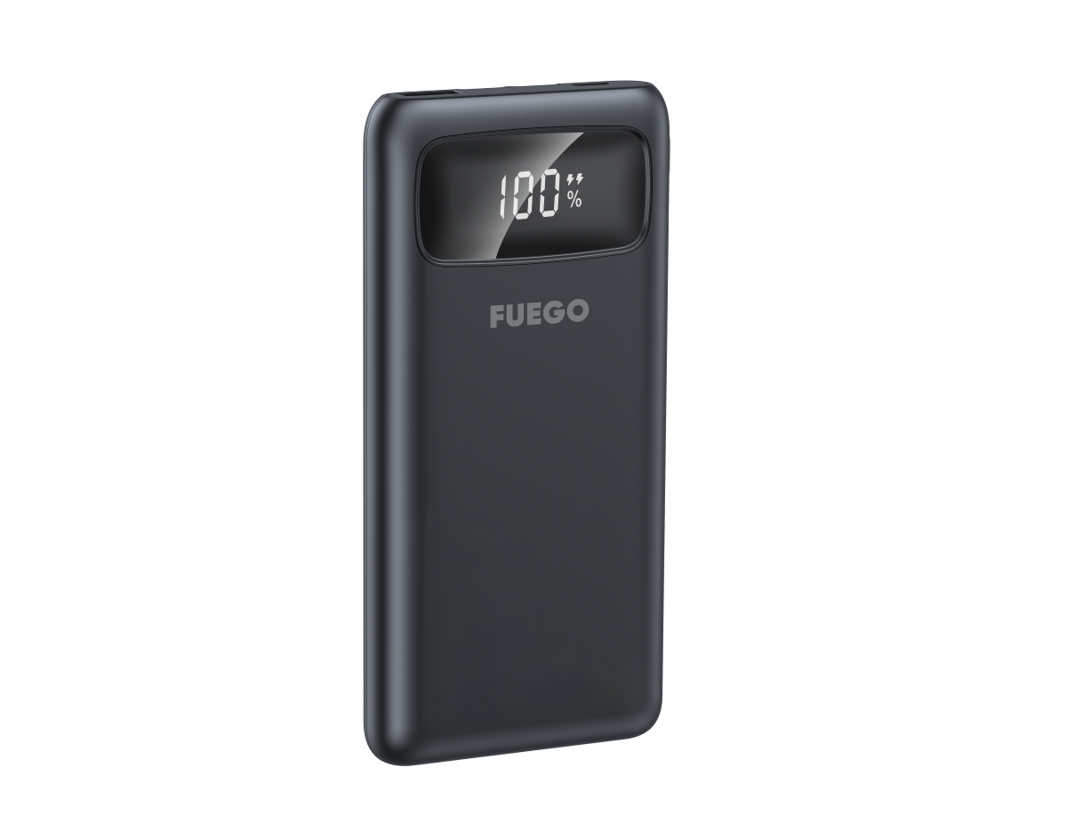 FUEGO Power Bank FG168K Super Charge sa vise kablova (10000mAh) crni ...