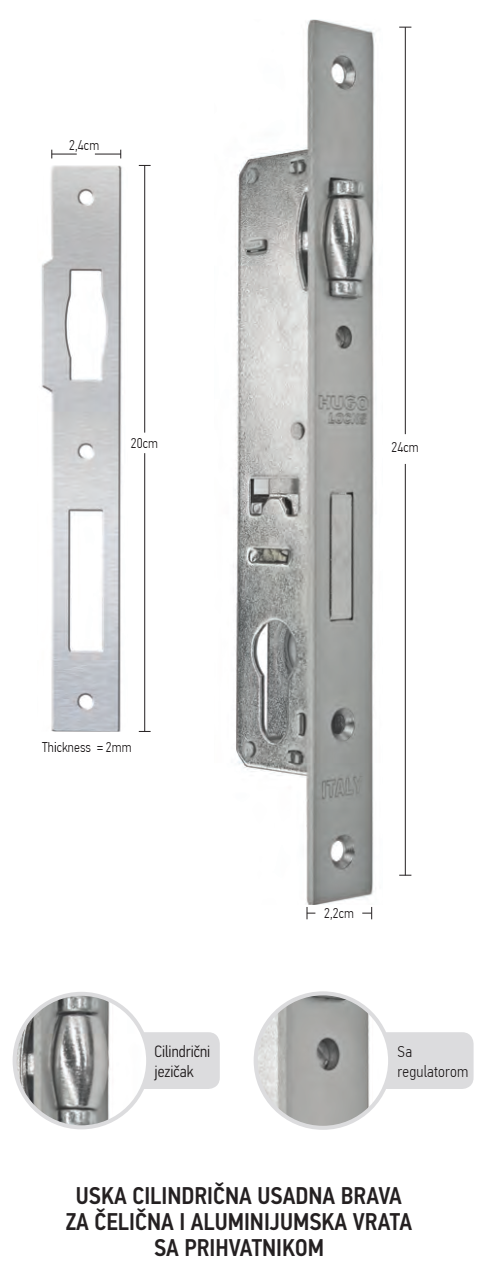 HUGO LOCKS Brava za čelik i aluminijum vr20mm | Online prodaja | Ananas