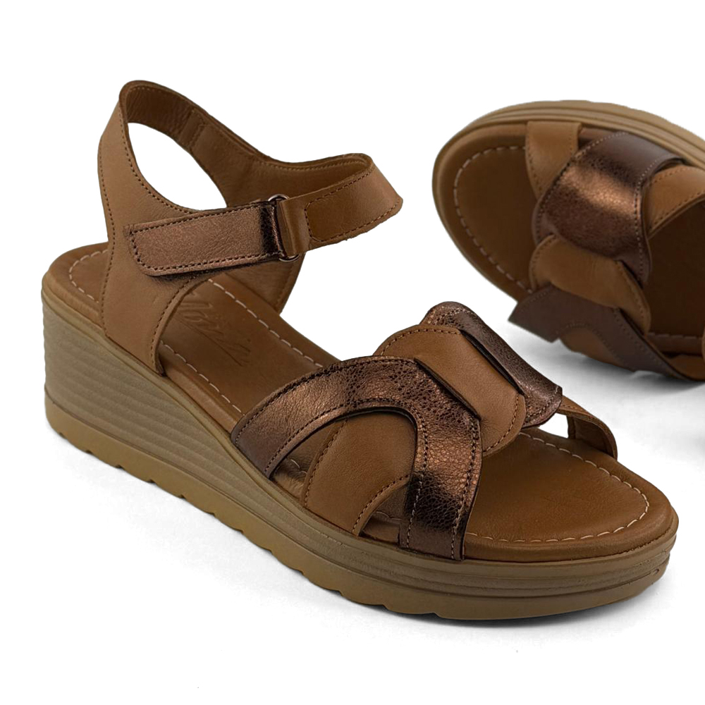 Mona Shoes Ženske sandale, Kožne, Braon | Online prodaja | Ananas