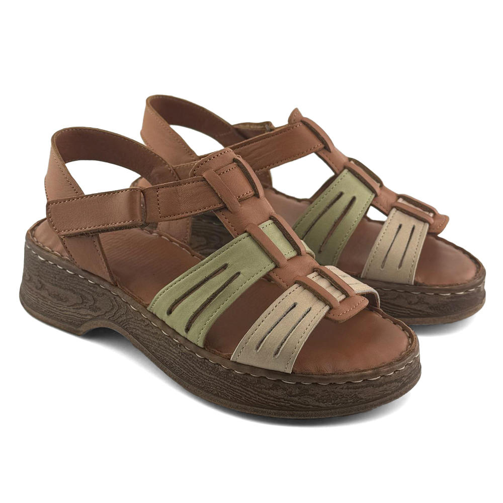 Mona Shoes Ženske sandale, Kožne, Braon | Online prodaja | Ananas