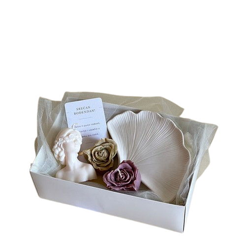 Marfeja Gift Shop Poklon Set Šarm, Belo-Rozi | Online prodaja | Ananas