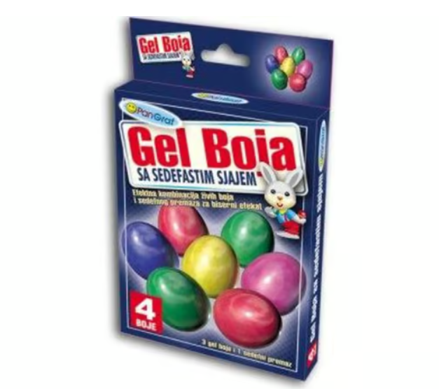 Set gel boja za uskršnja jaja 3/1 + sedef gel + rukavice | Online prodaja | Ananas