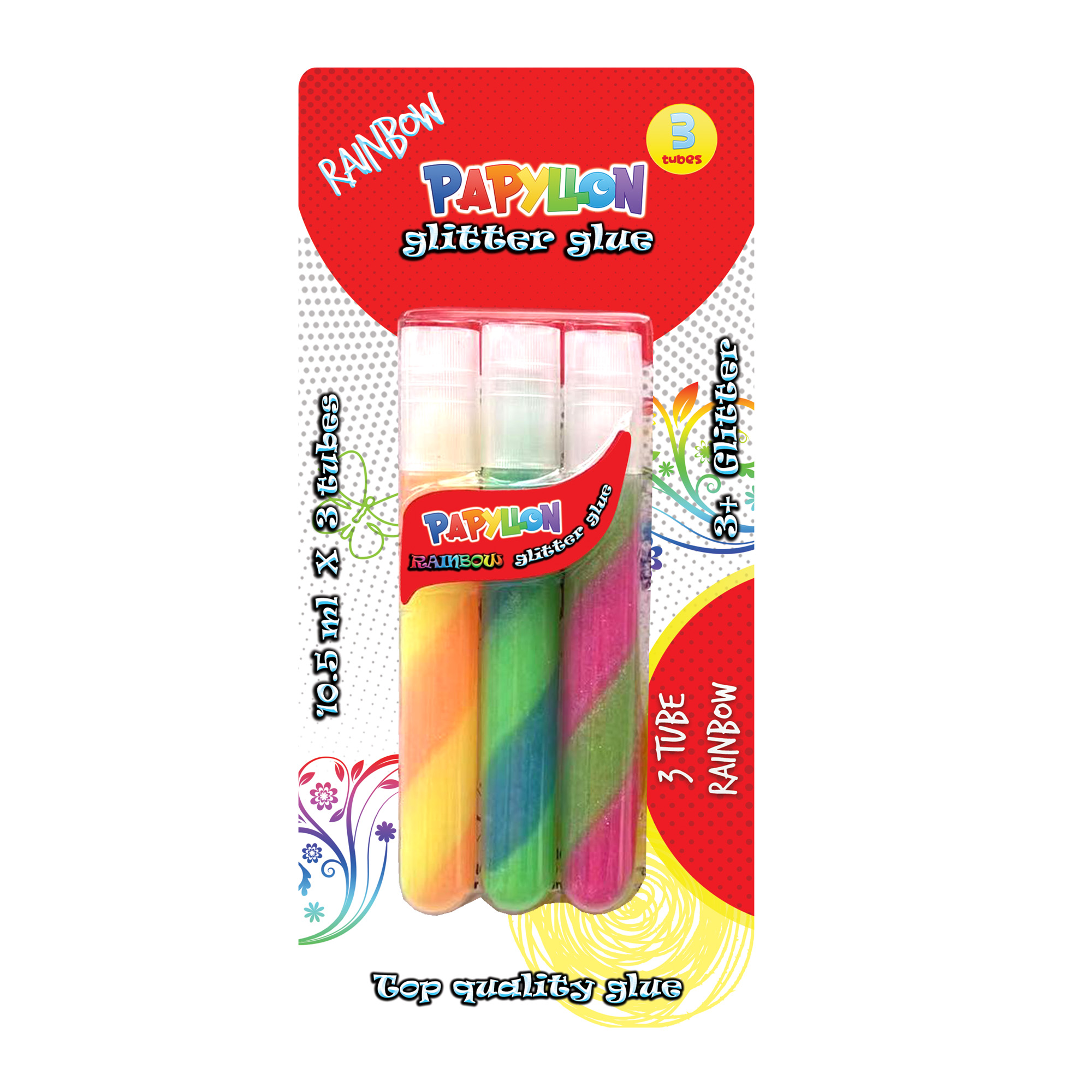 Glitter u tubi GLST-001 Rainbow 3x10,5ml šareni | Online prodaja | Ananas