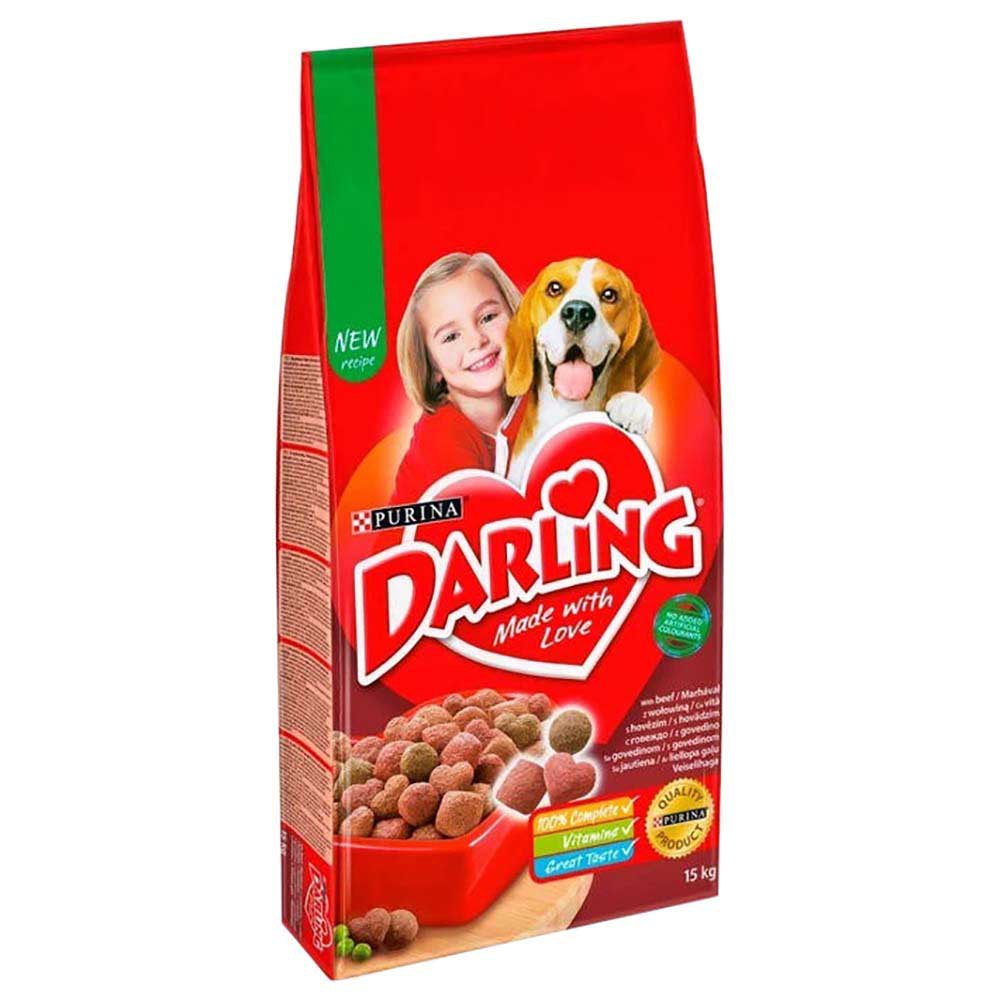 PURINA Darling сува храна за возрасно куче со вкус на говедско ...