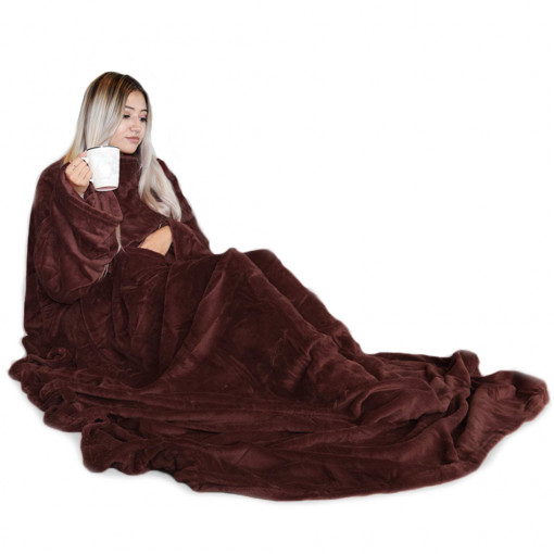 Ćebe sa rukavima braon | Online prodaja | Ananas