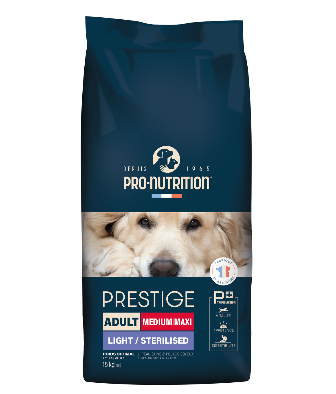 PRO-NUTRITION Suva hrana za pse Adult Medium/Maxi Light/Sterilised, 15kg | Online prodaja | Ananas