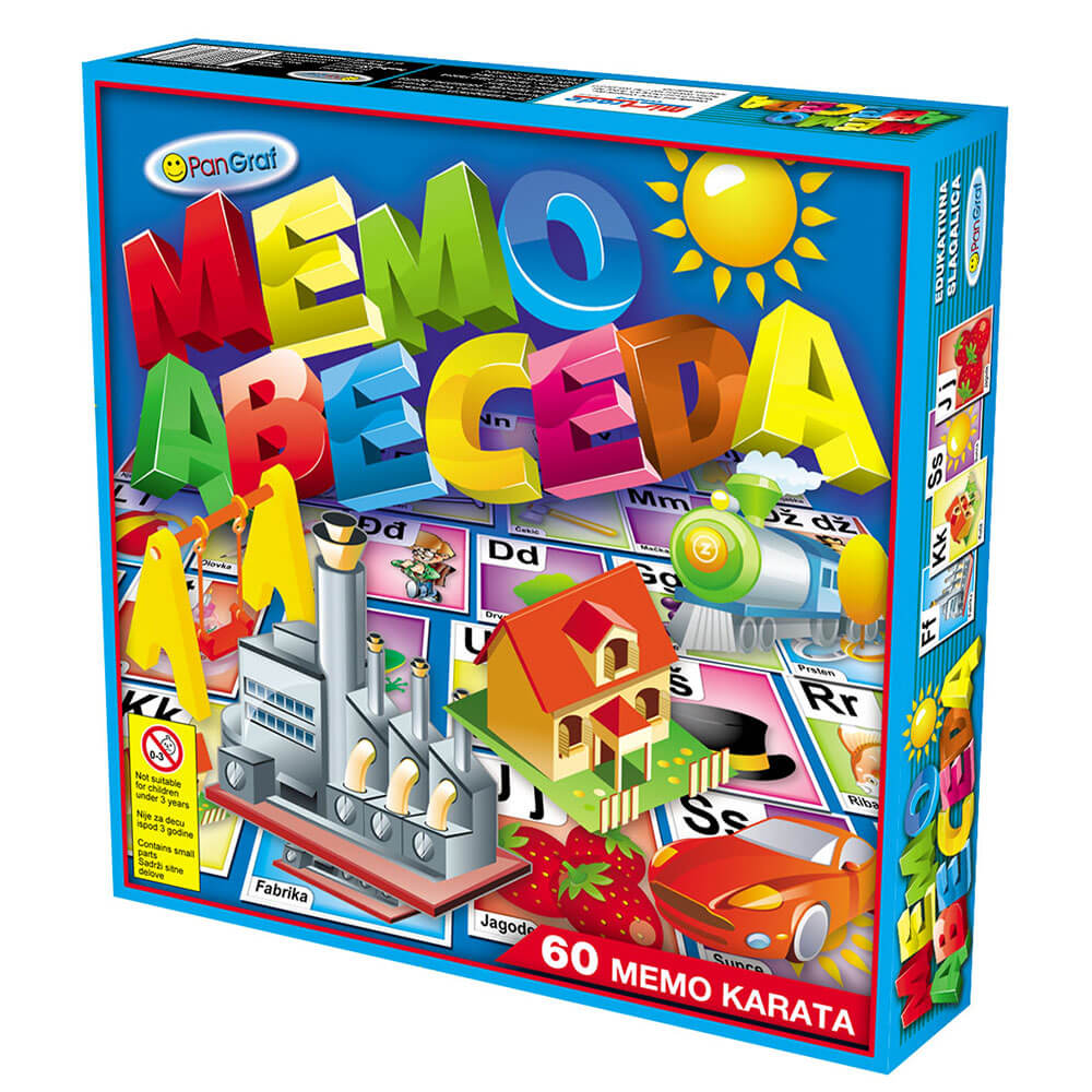 PANGRAF Društvena igra Igra memorije Abeceda | Online prodaja | Ananas