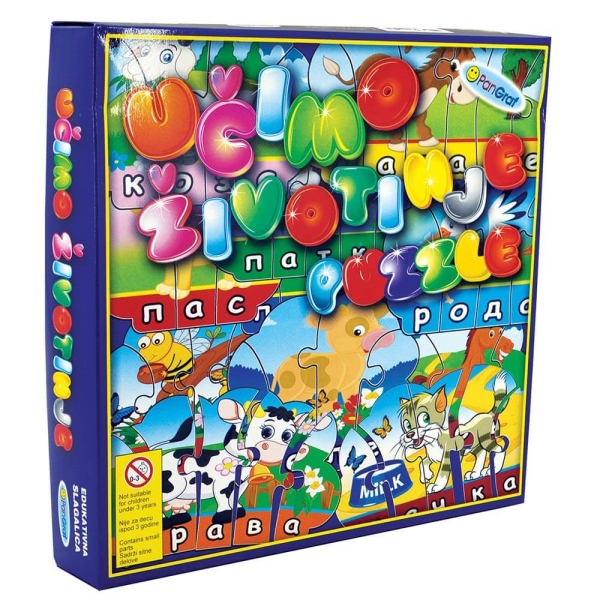 PANGRAF Puzzle Učimo životinje | Online prodaja | Ananas