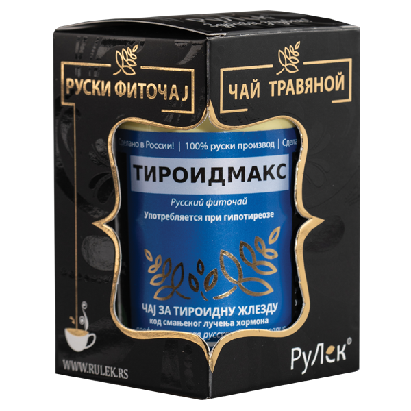 RULEK Tiroidmaks čaj - 100% biljni ruski čaj za povećanje lučenja ...