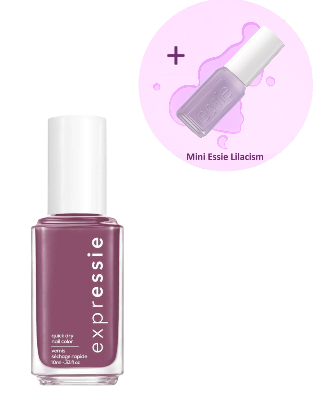 Essie Lak za nokte Expressie Get a mauve on 1 + Essie Mini lak za nokte ...