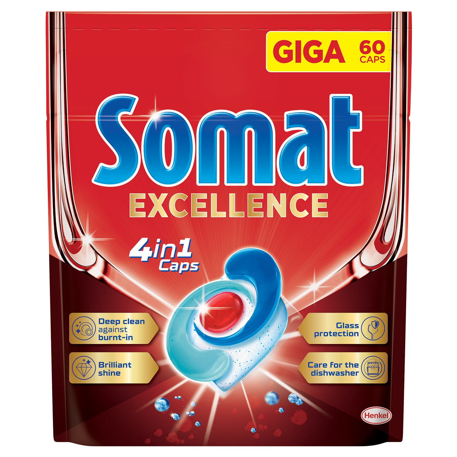 Somat Tablete za pranje posuđa 4in1, 60 komada | Online prodaja | Ananas