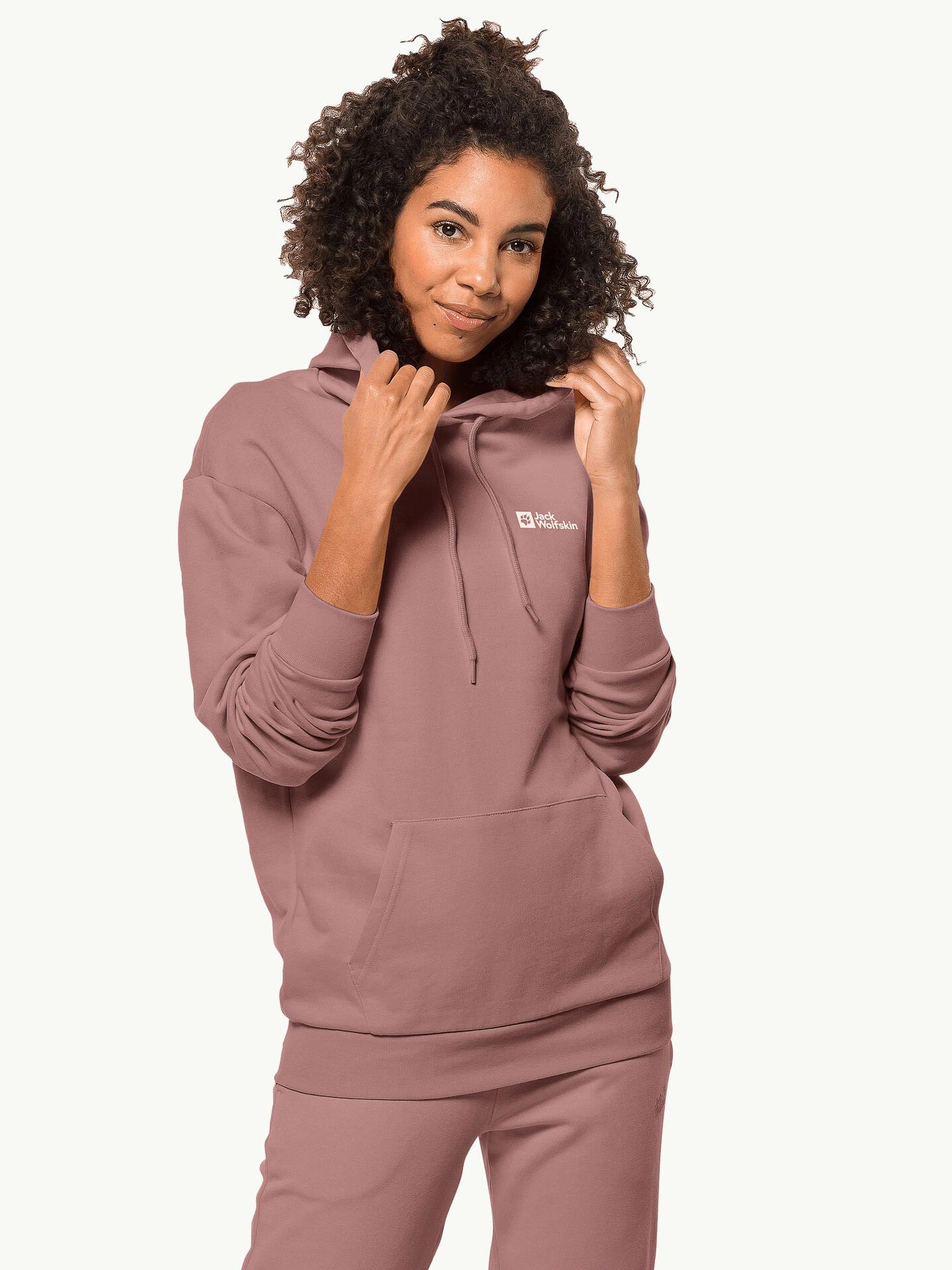 JACK WOLFSKIN Ženski duks ESSENTIAL HOODY W roze | Online prodaja | Ananas