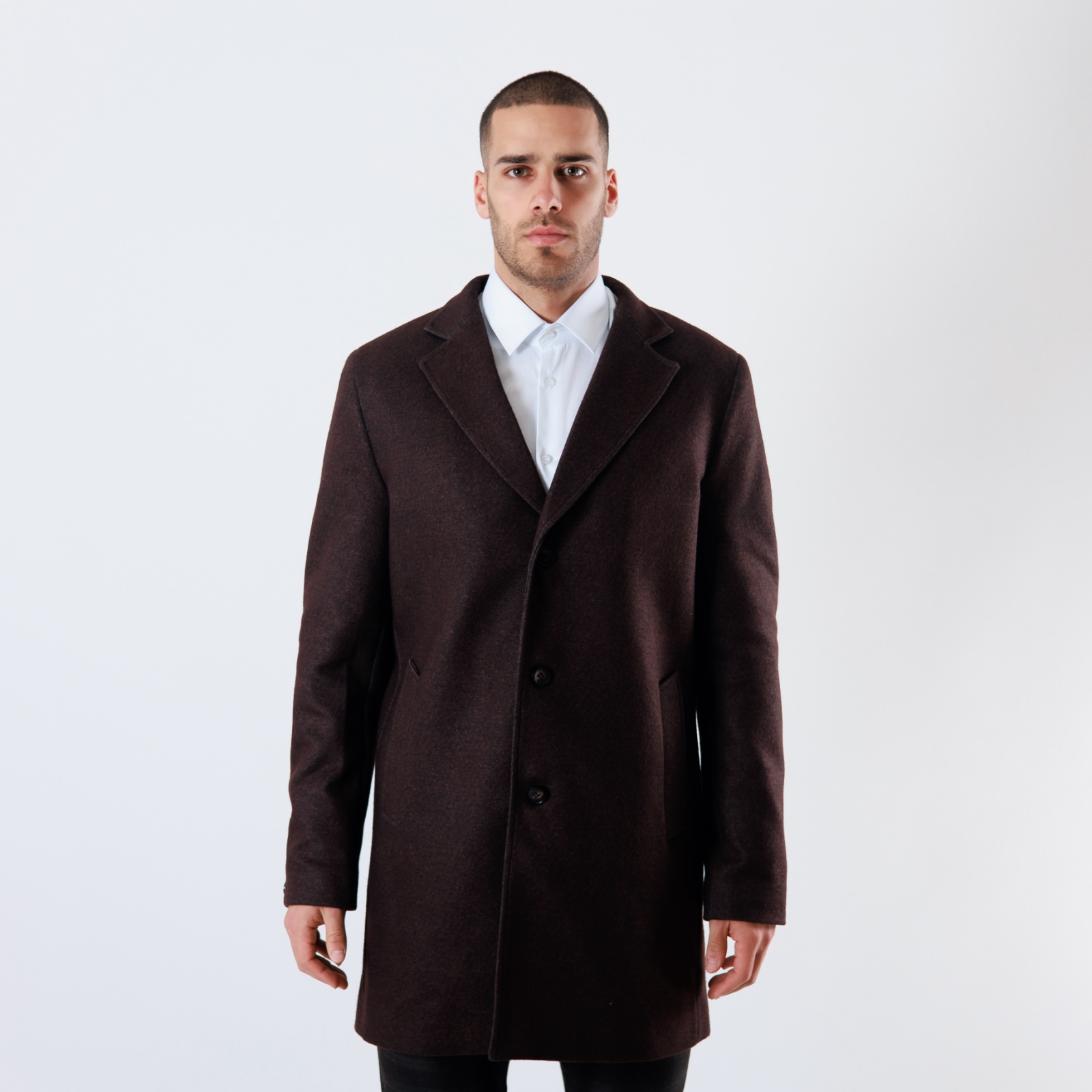 SANTOS & SANTORINI Muški kaput Mauro bordo | Online prodaja | Ananas