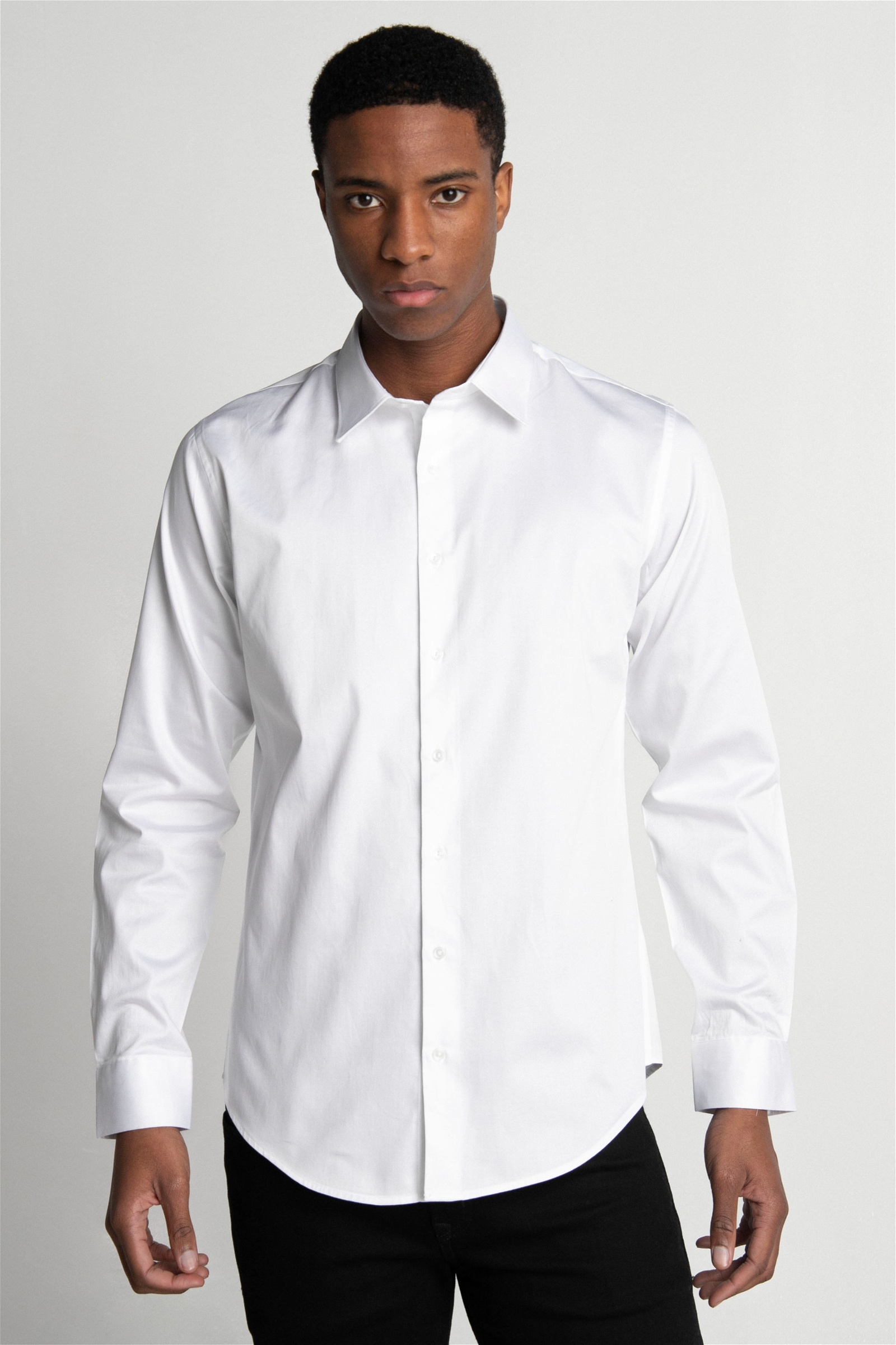 TUDORS Машка кошула Slim Fit бела | Најголема онлајн продавница во ...