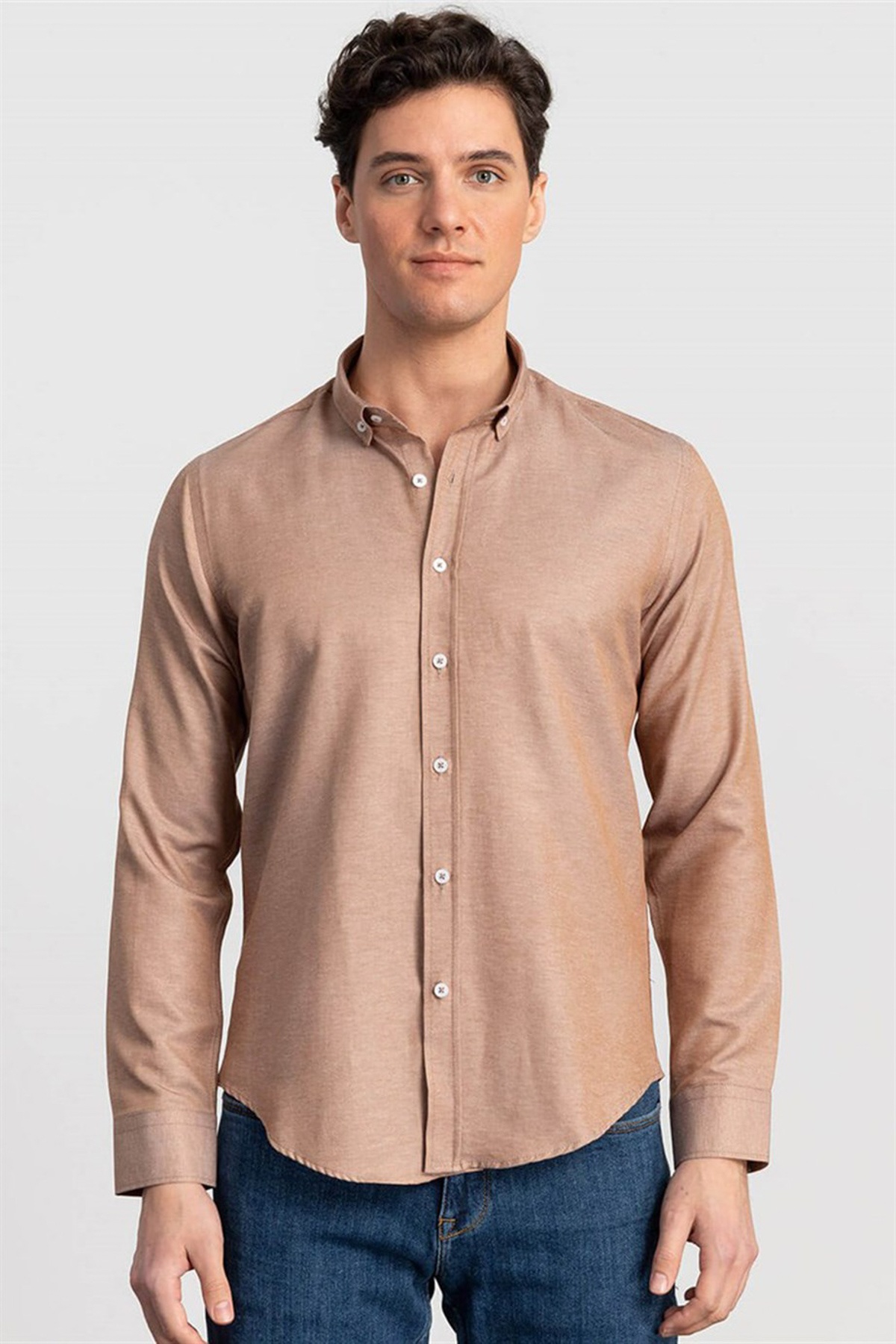 TUDORS Muška košulja Slim Fit boja peska | Online prodaja | Ananas BiH