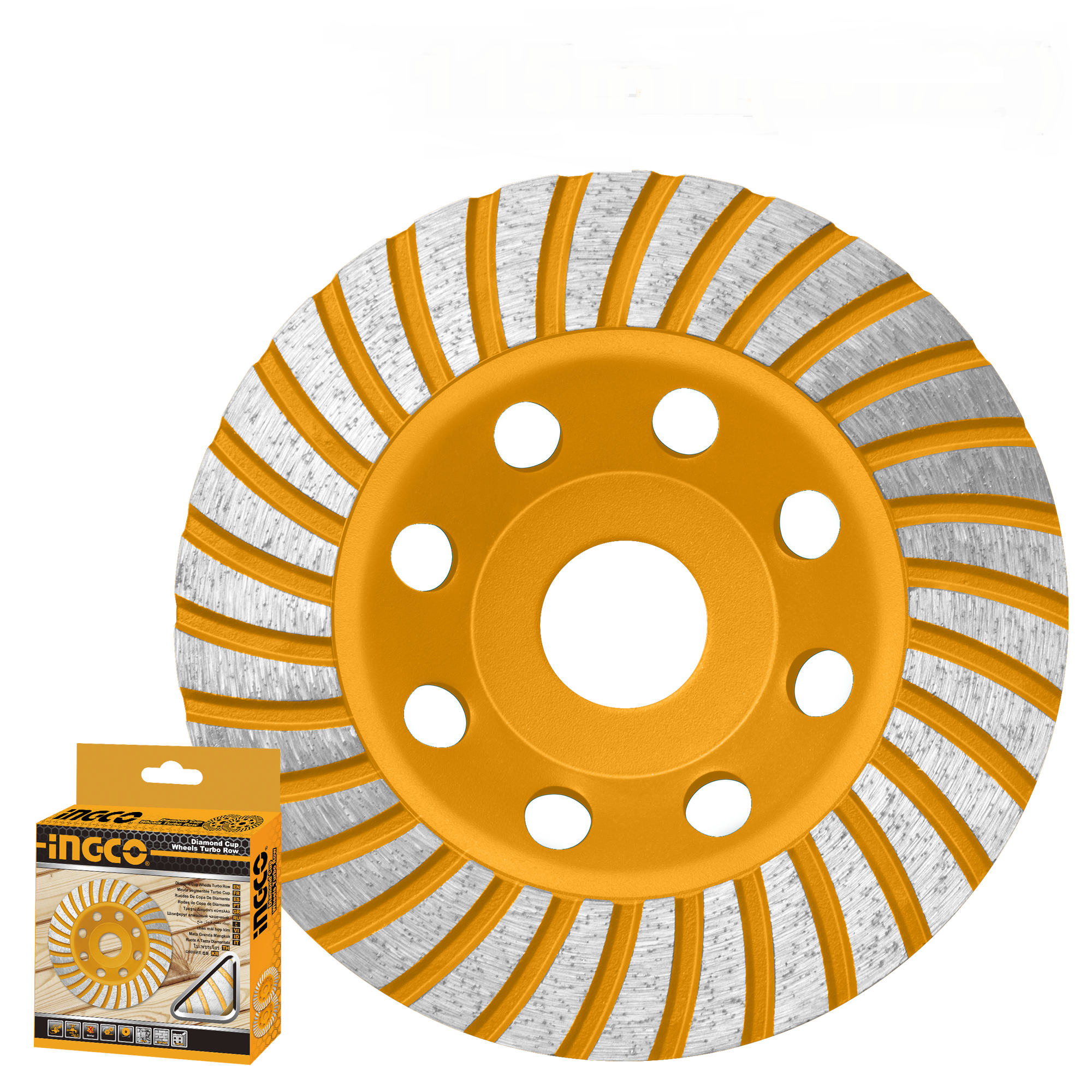 INGCO Segmentna turbo cup brusna ploča CGW011151 | Online prodaja | Ananas