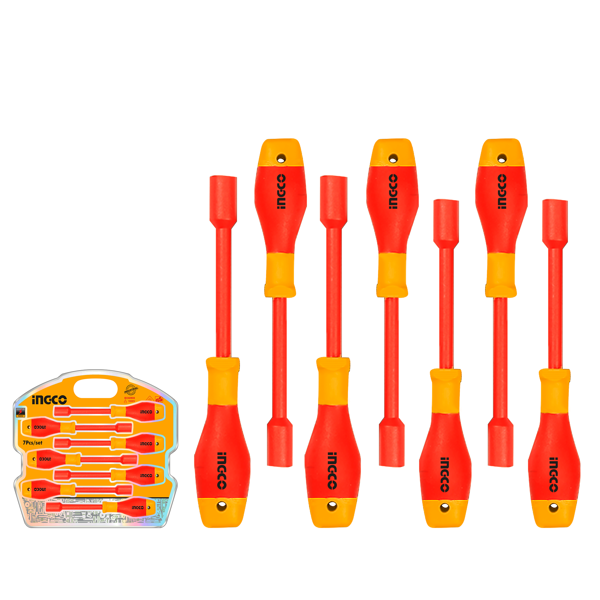 INGCO Set izolovanih odvijača za matice 7/1 HKISD0701 | Online prodaja ...