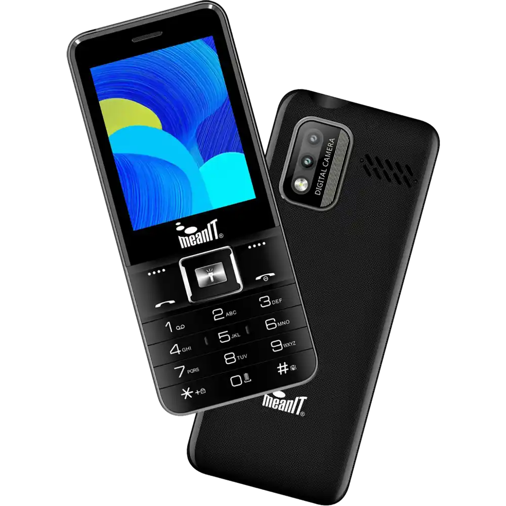 MEANIT Mobilni telefon F2 Max Black, 2.8", Dual SIM, BT, FM radio, crni ...