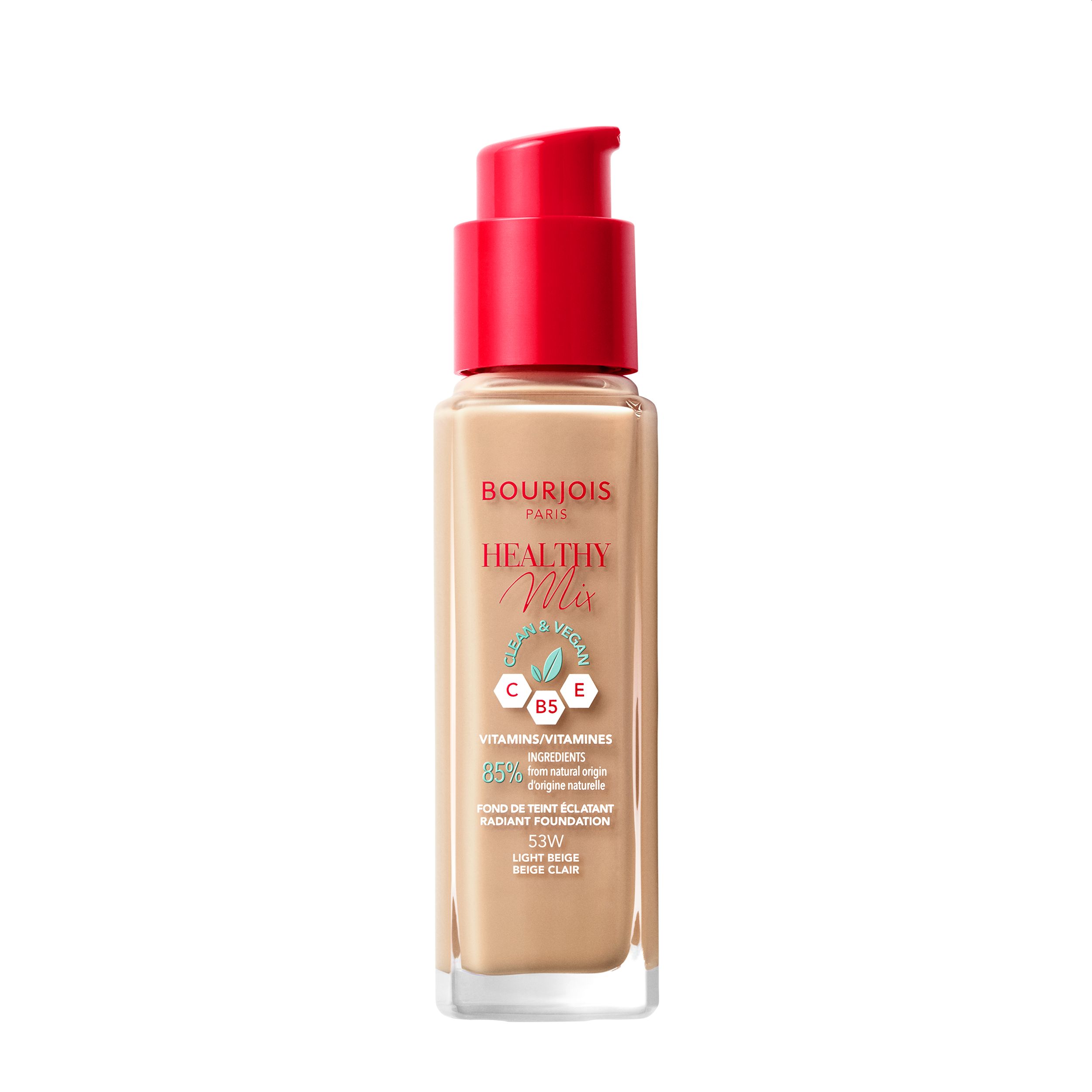 BOURJOIS Puder za lice Healthy Mix Foundation Vegan 53 Light Beige ...