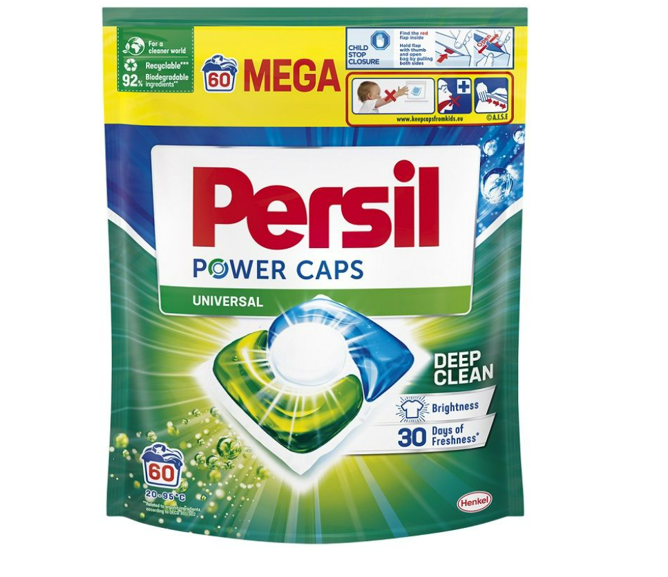 PERSIL Капсули за перење алишта Power Caps Universal Deep Clean 60/1 ...