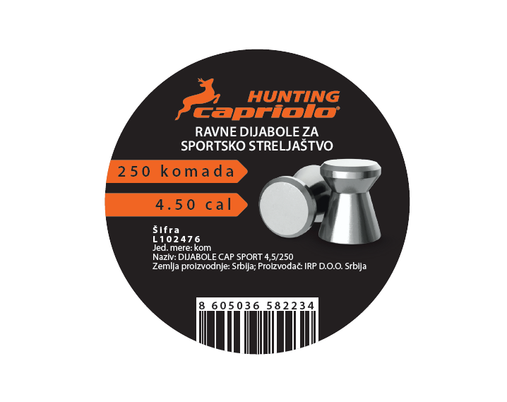 Capriolo Sport Dijabole, 4.5 mm, 250 kom | Online prodaja | Ananas