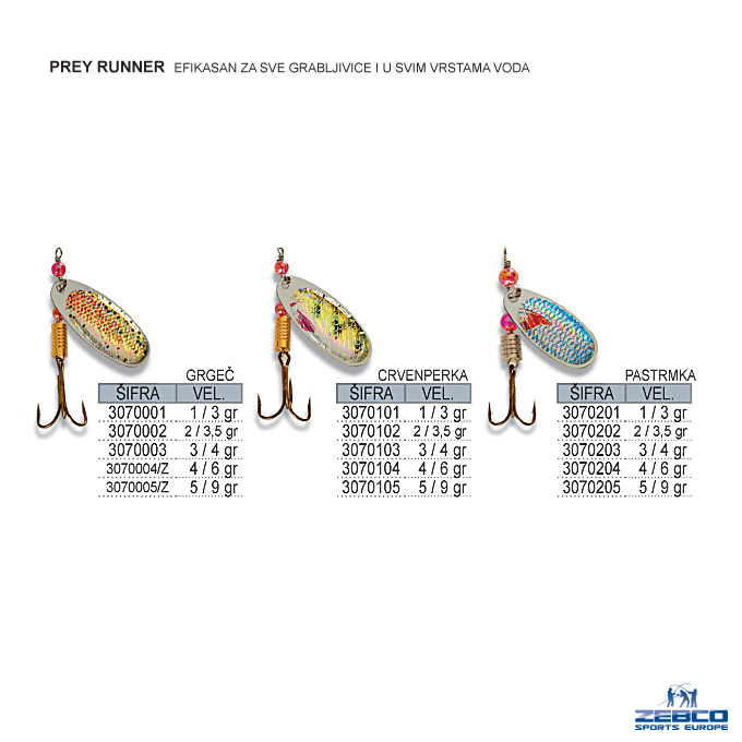 Zebco Varalica Leptir Prey Runner Crvenperka 3/4 | Online prodaja | Ananas